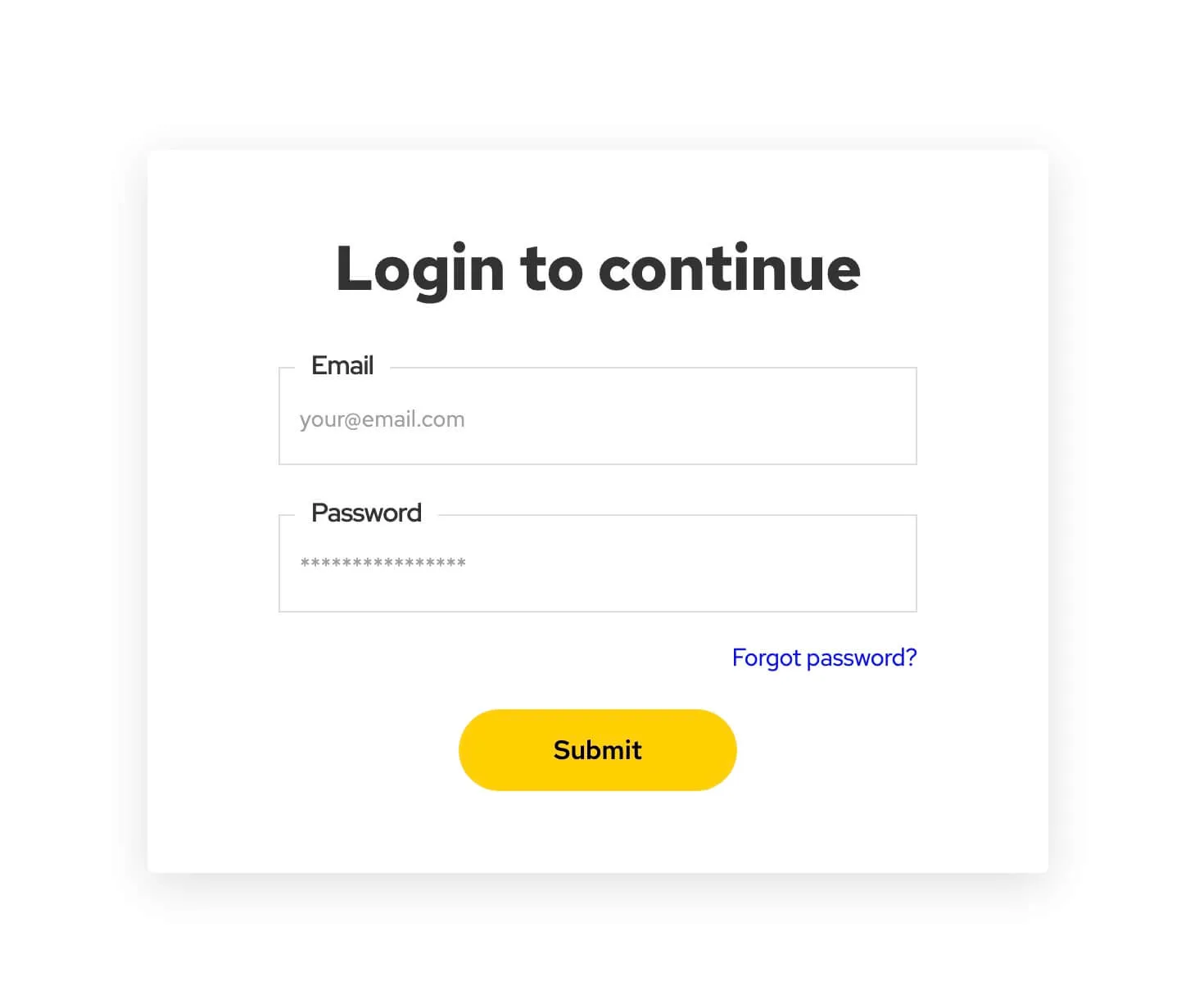 Modern Login Form | Free Webflow Component
